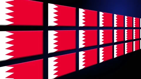 Bahrain Flag Animated Background 3d Anim... | Stock Video | Pond5
