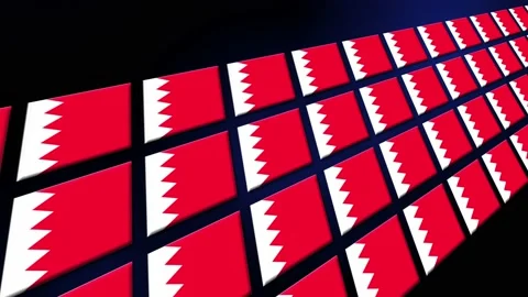 Bahrain Flag Animated Background 3d Anim... | Stock Video | Pond5