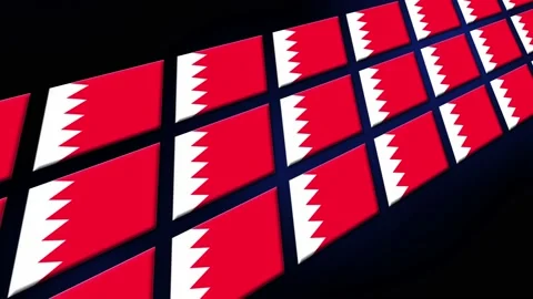 Bahrain Flag Animated Background 3d Anim... | Stock Video | Pond5