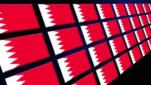 Bahrain Flag Animated Background 3d Anim... | Stock Video | Pond5
