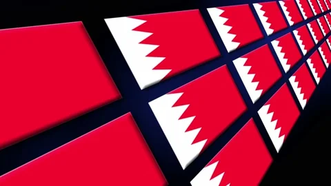 Bahrain Flag Animated Background 3d Anim... | Stock Video | Pond5