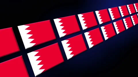 Bahrain Flag Animated Background 3d Anim... | Stock Video | Pond5