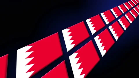 Bahrain Flag Animated Background 3d Anim... | Stock Video | Pond5