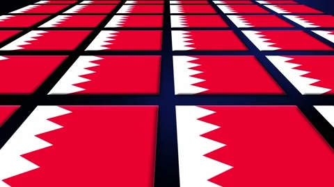 Bahrain Flag Animated Background 3d Anim... | Stock Video | Pond5