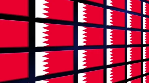 Bahrain Flag Animated Background 3d Anim... | Stock Video | Pond5