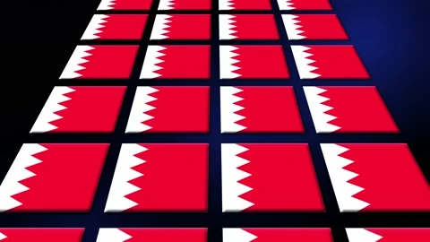 Bahrain Flag Animated Background 3d Anim... | Stock Video | Pond5