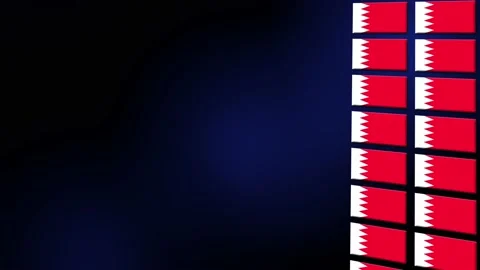 Bahrain Flag Animated Background 3d Anim... | Stock Video | Pond5