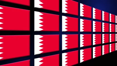 Bahrain Flag Animated Background 3d Anim... | Stock Video | Pond5