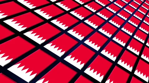 Bahrain Flag Animated Background 3d Anim... | Stock Video | Pond5