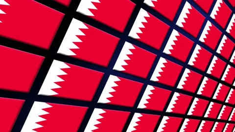 Bahrain Flag Animated Background 3d Anim... | Stock Video | Pond5