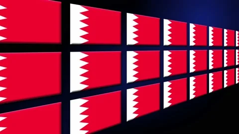 Bahrain Flag Animated Background 3d Anim... | Stock Video | Pond5