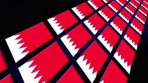 Bahrain Flag Animated Background 3d Anim... | Stock Video | Pond5