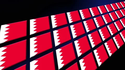 Bahrain Flag Animated Background 3d Anim... | Stock Video | Pond5