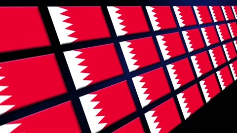 Bahrain Flag Animated Background 3d Anim... | Stock Video | Pond5