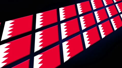Bahrain Flag Animated Background 3d Anim... | Stock Video | Pond5