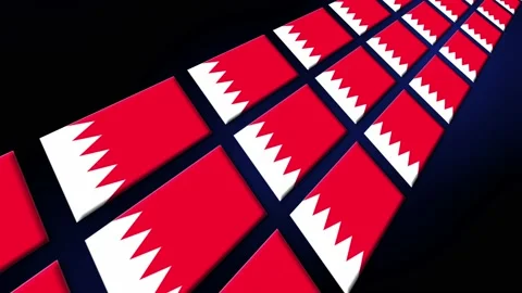 Bahrain Flag Animated Background 3d Anim... | Stock Video | Pond5