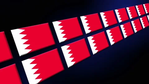 Bahrain Flag Animated Background 3d Anim... | Stock Video | Pond5