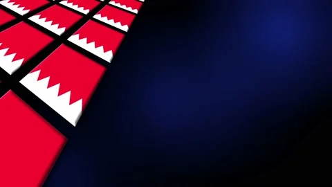 Bahrain Flag Animated Background 3d Anim... | Stock Video | Pond5