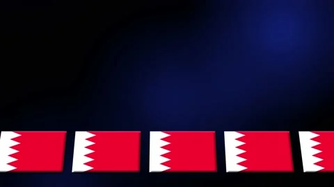 Bahrain Flag Animated Background 3d Anim... | Stock Video | Pond5