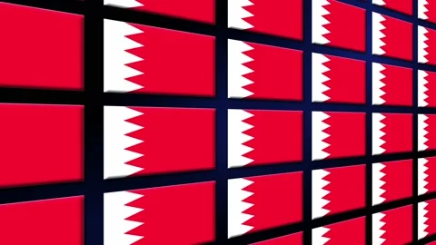 Bahrain Flag Animated Background 3d Anim... | Stock Video | Pond5