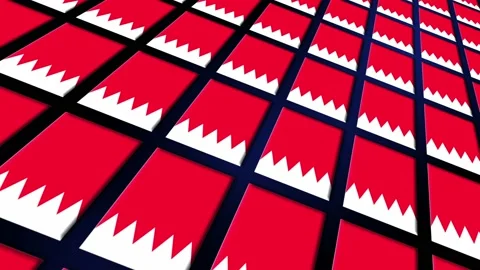 Bahrain Flag Animated Background 3d Anim... | Stock Video | Pond5