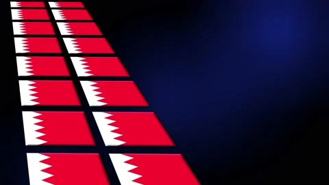 Bahrain Flag Animated Background 3d Anim... | Stock Video | Pond5