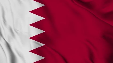 Bahrain flag animation for background in... | Stock Video | Pond5