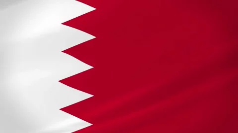 Bahrain Waving Flag Realistic Animation ... | Stock Video | Pond5