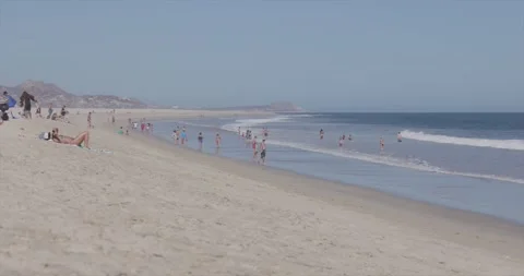 Baja Mexico Locked Off Static Beach With... | Stock Video | Pond5