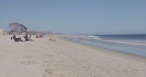 Baja Mexico Locked Off Static Beach With... | Stock Video | Pond5