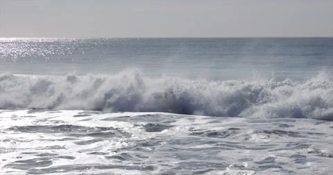 Baja Mexico Locked Off Static Ocean Wave... | Stock Video | Pond5