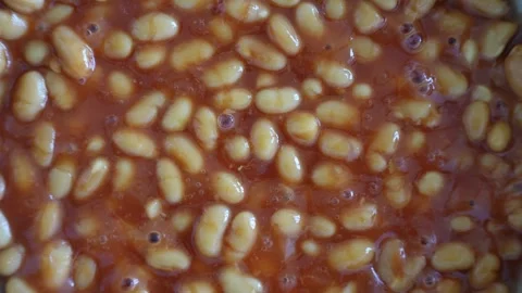 Baked beans heating up. | Stock Video | Pond5