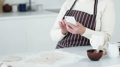 bakery receipt female cooker online tech... | Stock Video | Pond5