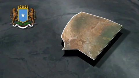 Bakool with Coat of arms animation map | Stock Video | Pond5