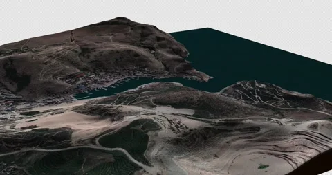 BALAKLAVA map from west to east with 3d ... | Stock Video | Pond5