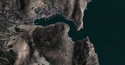 BALAKLAVA map from west to east with 3d ... | Stock Video | Pond5