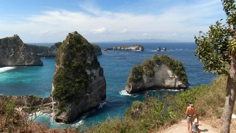 Bali, Indonesia, Aerial View of Diamond ... | Stock Video | Pond5