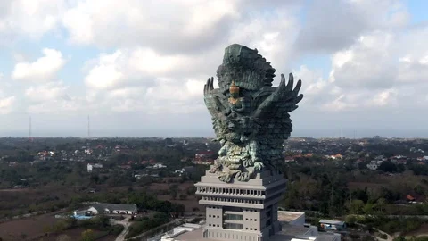 Bali, Indonesia, Aerial View of Garuda W... | Stock Video | Pond5