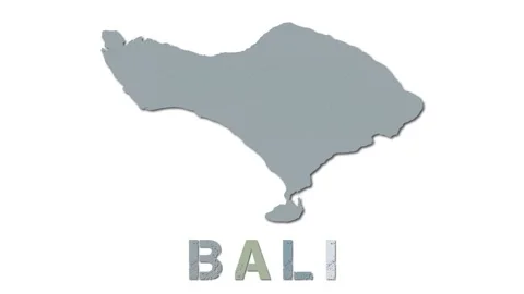 Bali map with paper regions. Animated is... | Stock Video | Pond5