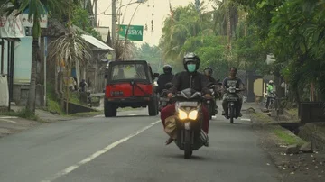 Bali street view and traffic. Tropical A... | Stock Video | Pond5