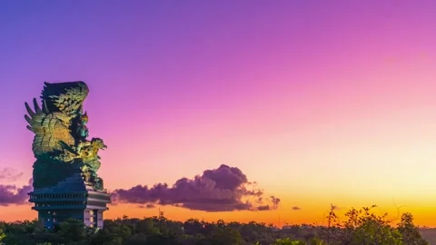 Bali's Iconic Landmark, GWK 122-meter ta... | Stock Video | Pond5