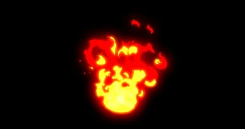 Ball Cartoon Fire Animation 4k 2D Hand D... | Stock Video | Pond5