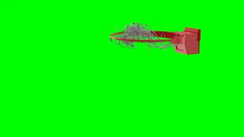 Ball Flying Spinning into Basket Net in ... | Stock Video | Pond5