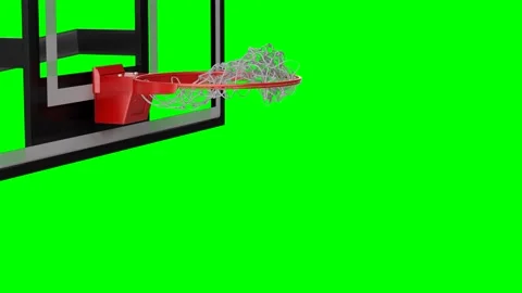 Ball Flying Spinning into Basket Net in ... | Stock Video | Pond5