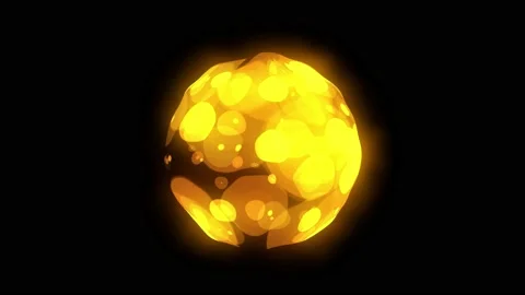 Ball of gas, burning sun or planet anima... | Stock Video | Pond5