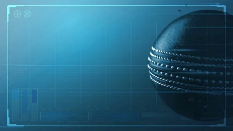 ball spin cricket ball red and tech data | Stock Video | Pond5