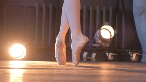 Ballet single feet. Talented young chore... | Stock Video | Pond5