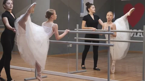 Ballet teacher professional ballerina he... | Stock Video | Pond5