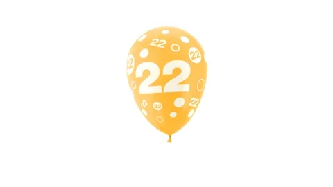 Balloon Animation with number 22. Loop A... | Stock Video | Pond5