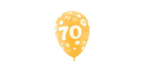 Balloon Animation with number 70. Loop A... | Stock Video | Pond5